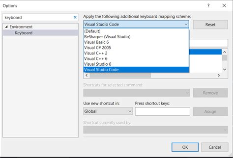 How Can I Use Vs Code S Default Keybindings In Visual Studio Stack Overflow