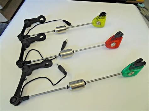 3 X Drop Off Illuminated Bite Indicators Slider Weight Standard 25mm