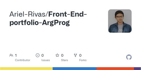 GitHub Ariel Rivas Front End Portfolio ArgProg