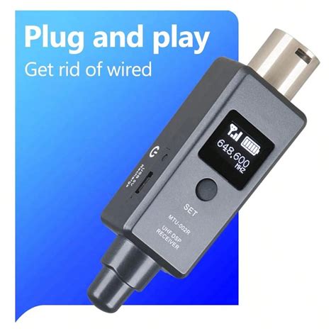 Wireless Microphone Transmitter Receiver For Xlr Microphone Wireless System Compatible With 48v