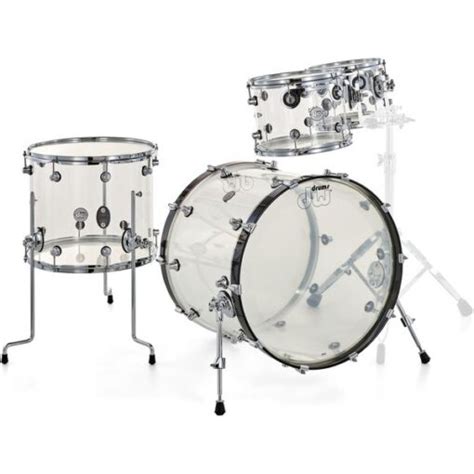 Dw Design Series Acrylic 4 Piece Shell Pack Clear Acrylic Marshall