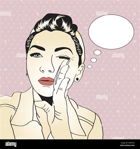 Vintage Pop Art Girl Stock Vector Image And Art Alamy