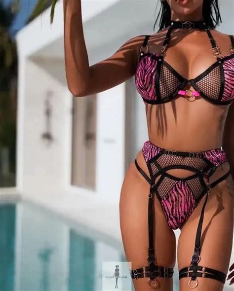 Zebra Fancy Lace Lingerie Set