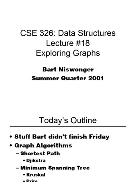 Lecture 18 Pdf Theoretical Computer Science Graph Theory