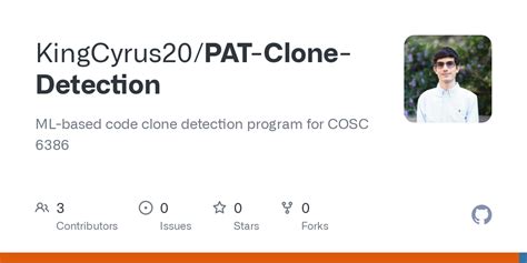 Github Kingcyrus20pat Clone Detection Ml Based Code Clone Detection