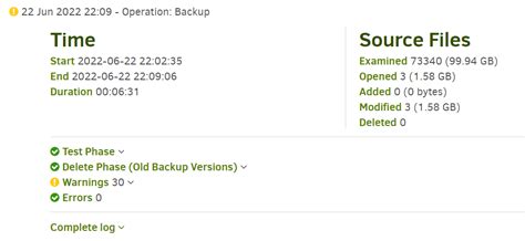 Error In Backups Duplicati