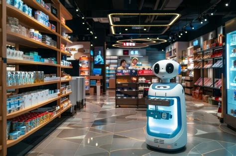 Premium Photo Ai Robots Transform Retail Operations
