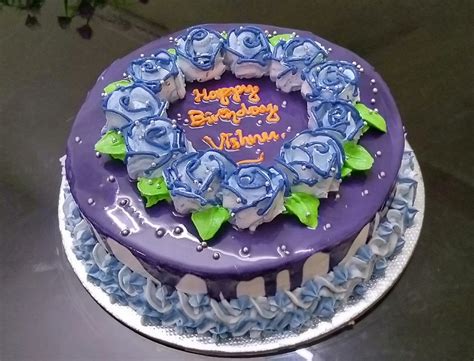 Happy Birthday Vishnu Bro Fresh And Fine Cake