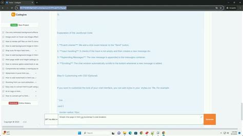 Simple Chat Page In Html Css Bootstrap 5 Code Breakers Youtube