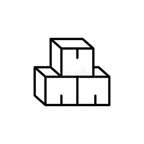 Storage Boxes Icon Perfect For Packing And Moving Stock Vector Illustration Of Carton