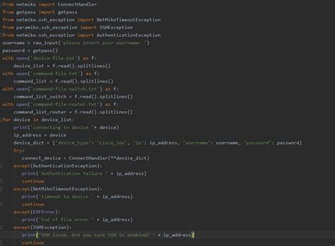 First Python Code In Lab Using Gns3 Gui Gns3 Vm And Vmware To Push