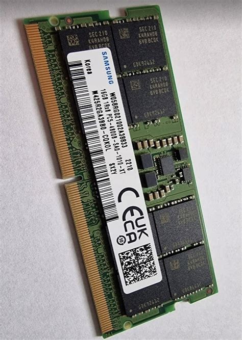 Samsung Ddr5 16gb 4800hz M425r2ga3bb0 Cqk 12637991904 Oficjalne