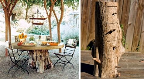 Of Decoration And Furniture From Tree Trunk Itself 15 Fast Craft