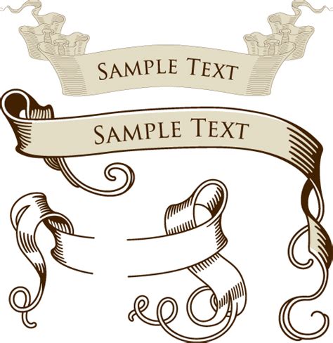 European Old Ribbon 2397 Free Eps Download 4 Vector
