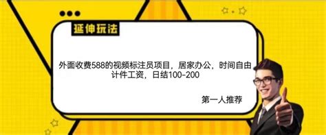 外面收费588的视频标注员项目居家办公时间自由计件工资日结100 4A评测