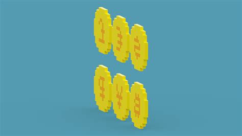 voxel coin pack 3d model turbosquid 2003568