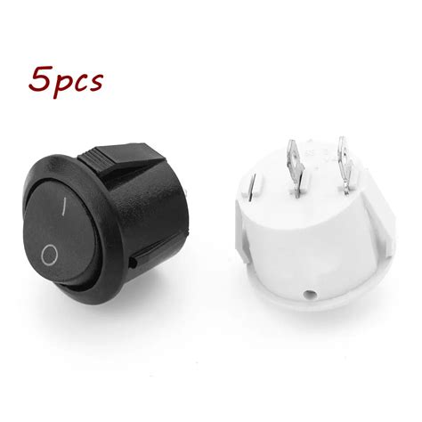 10a Round Rocker Switches On Off 2 X Spst ~ Single Pole Single Throw 2