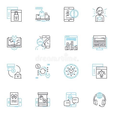 Patron Assistance Linear Icons Set Helpdesk Guidance Counseling