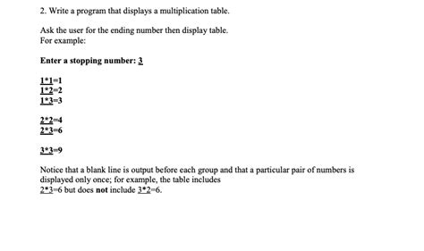 Solved Write A Program That Displays A Multiplication Chegg