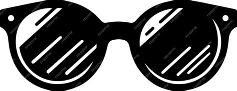 Premium Vector Sunglass Vector Silhouette Black Color 8