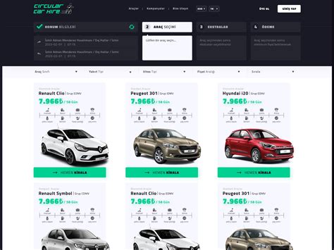 Car Rental Steps By Tuna Döker On Dribbble