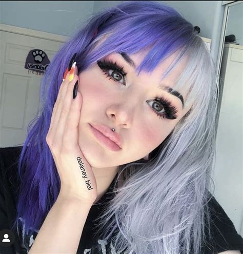 Split Dyed Hair Split Hair The Sims Sims Cc Hair Dye