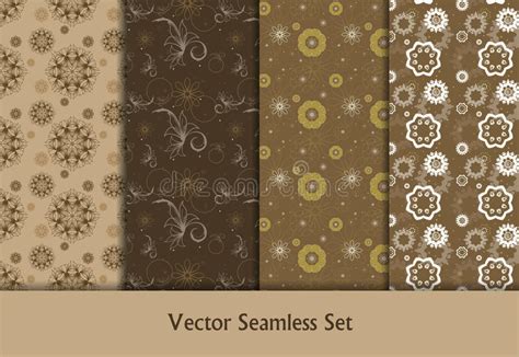 Vector Seamless Patterns Set Stock Vector Illustration Of Simplicity Backdrop 69558703