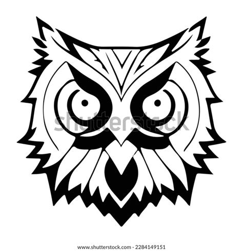 Black Owl Clipart Vector Isolated On Stock Vector Royalty Free