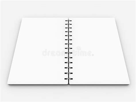 Cuaderno Espiral Realista En Blanco Stock de ilustración Ilustración