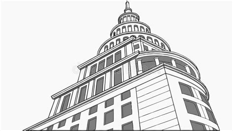 Classic Architectural Building Capital Dome Vector Vector Design Generative Ai Stock Vector