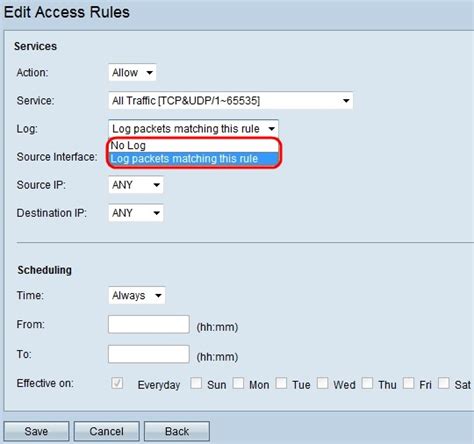 Access Rules Configuration On Rv320 And Rv325 Vpn Routers Cisco