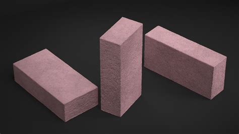 3d Solid Sand Lime Block Red Turbosquid 2146550