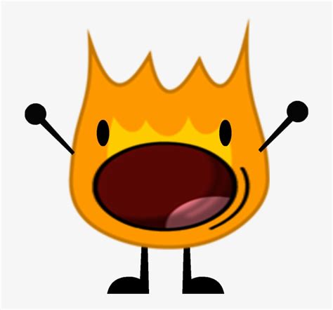 Firey Sees A Leak Battle For Dream Island Fiery Png Image