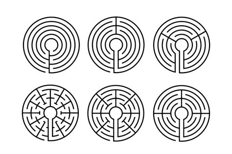 How To Draw A 7 Circuit Circular Labyrinth — Free Printable Mazes For All Ages