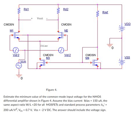 Estimate The Minimum Value Of The Common Mode Input Chegg Com