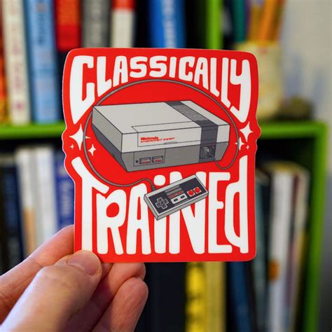 Classically Trained Nes Gaming Decal Matte Vinyl Die Cut Sticker