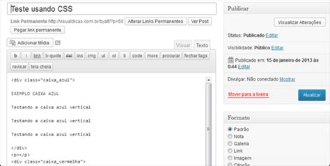 Como Usar Css No Wordpress ~ Visual Dicas