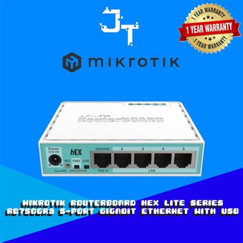 Jual Mikrotik HEX RB Gr Port Gigabit Router USB MicroSD PoE IN Di Seller Sasptr Tegal