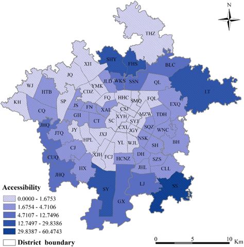 Accessibility Indicators Spatial Distribution Of Urban Parks In Download Scientific Diagram