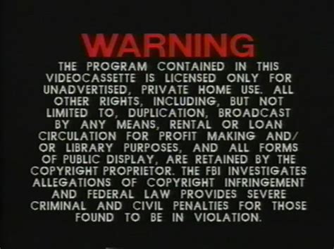 Video West Warning Screen Audiovisual Identity Database