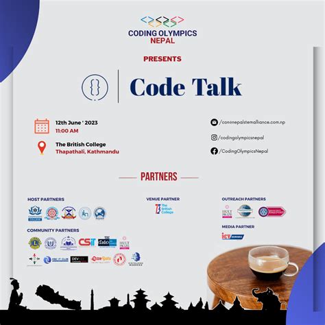 📣 join us for the code talk coding olympics nepal