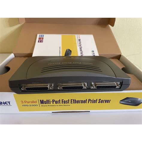 Print Server 3 Parallel Multi Port Ethernet Share Printers In One Device รุ่น Fps 3300 Planet