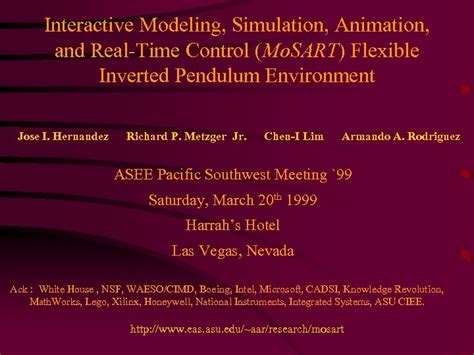 interactive modeling simulation animation and real time control mo