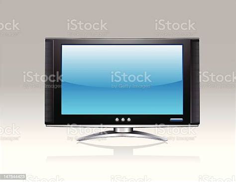 평면 플라즈마 Lcd Tv Hdtv에 대한 스톡 벡터 아트 및 기타 이미지 Hdtv Lcd 검은색 Istock