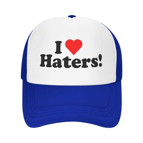 Adjustablei Love Haters Baseball Cap Trucker Hats Outdoor Snapback