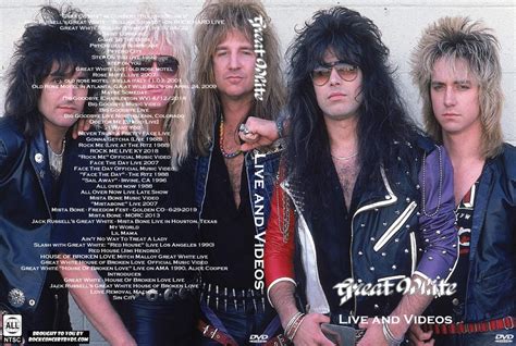 Great White Live And Videos 2 Dvd Rock Concert Dvds
