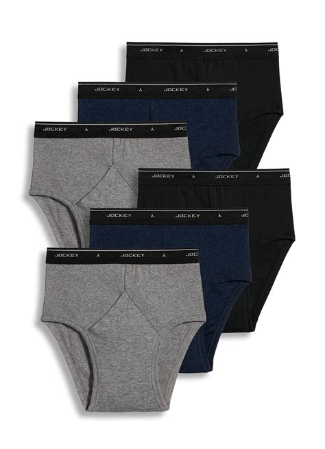 Jockey Mens Classic Low Rise Brief 6 Pack
