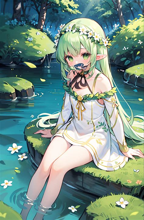 물 근처의 바위에 앉아 있는 사람의 클로즈업 Seaart Ai