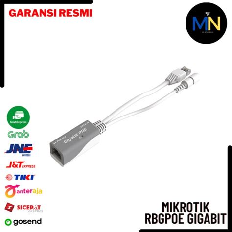 Jual Mikrotik Rbgpoe Gigabit Poe Injector Shopee Indonesia