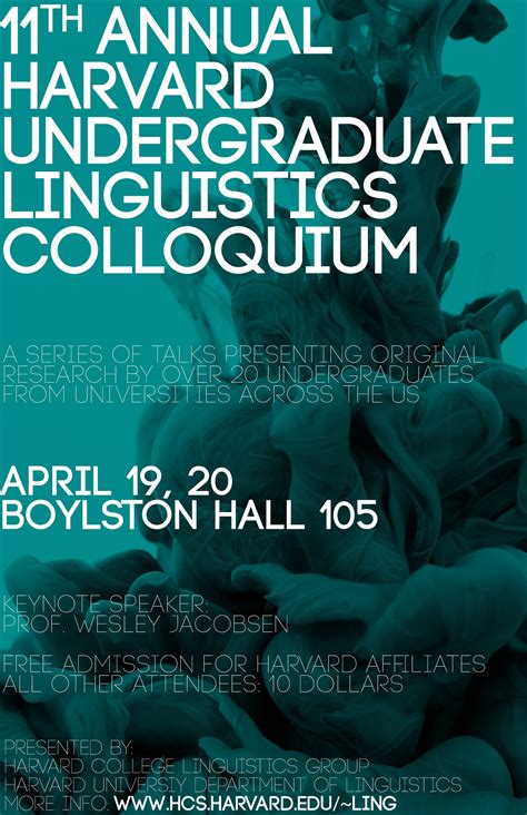 Week Of April 14 2014 Department Of Linguistics